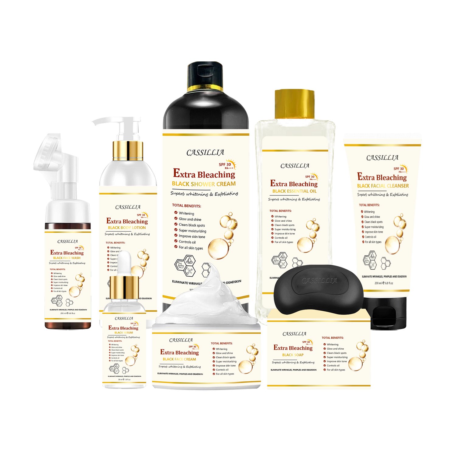 Extra Bleaching Face Skin Care Set - Cassillia